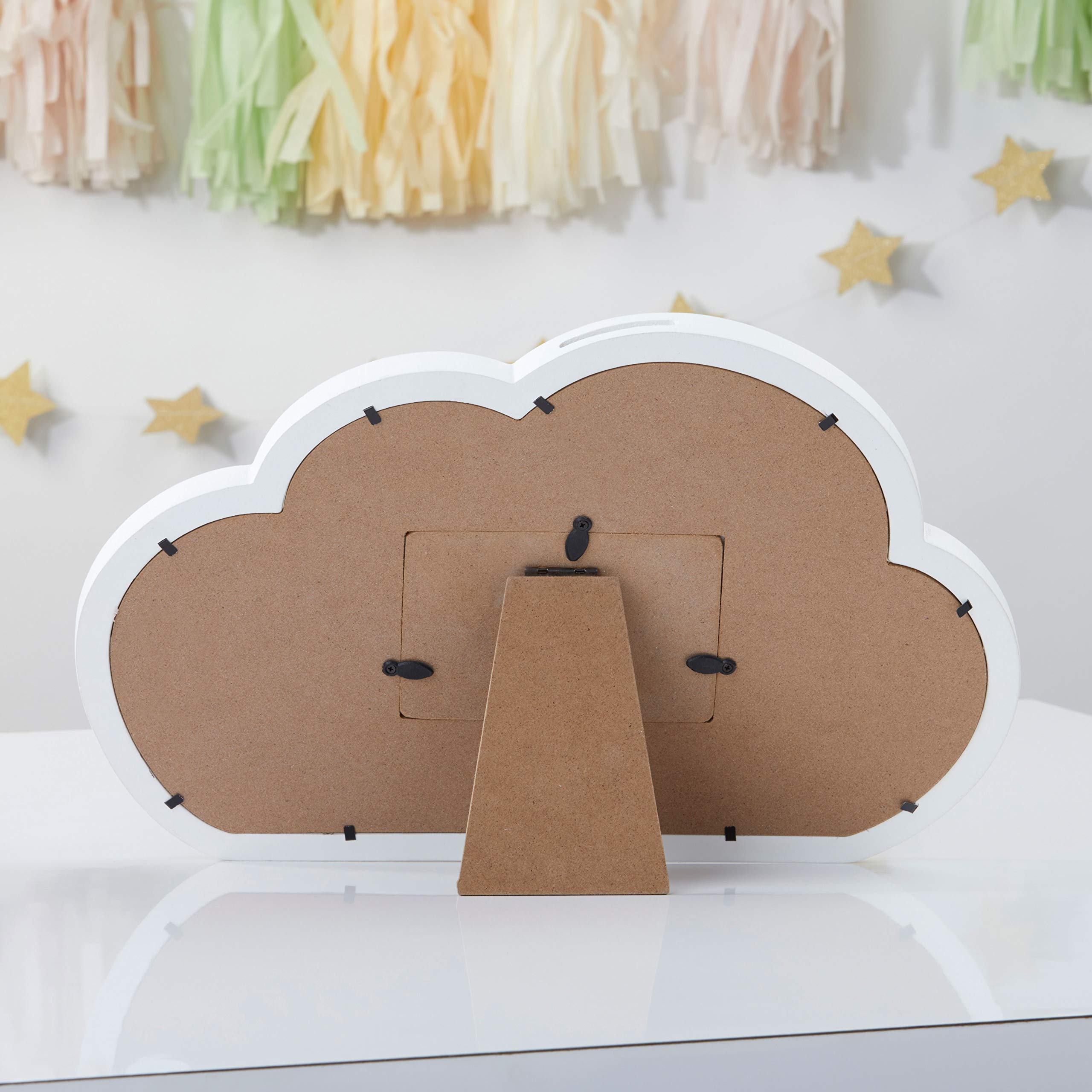 Kate Aspen Baby Shower Guest Book Cloud Frame Guestbook Alternative, One Size, White