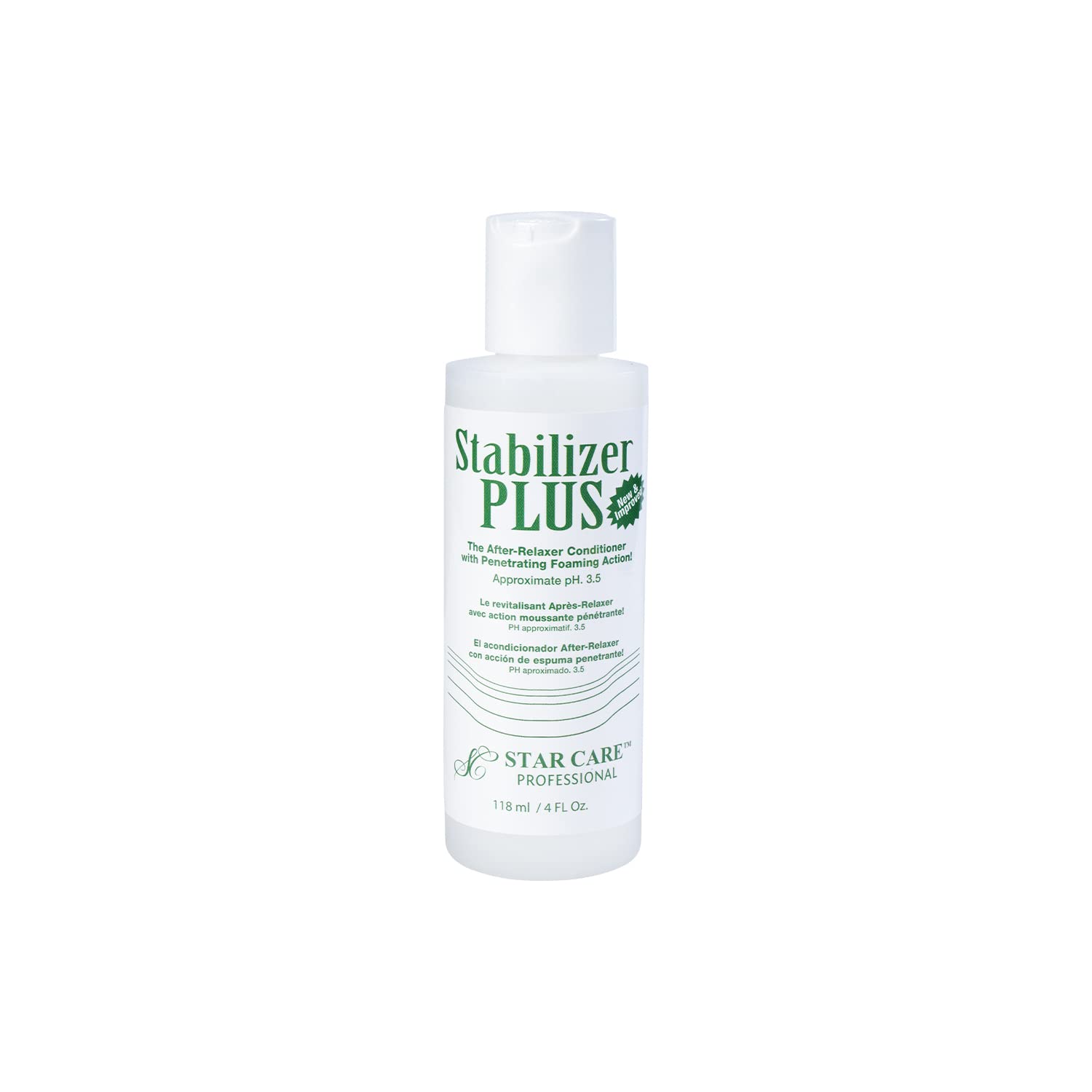 STAR CARE Stabilizer Plus The After-Relaxer Conditioner With Penetrating Foaming Action Approximate pH. 3.5 (4oz)
