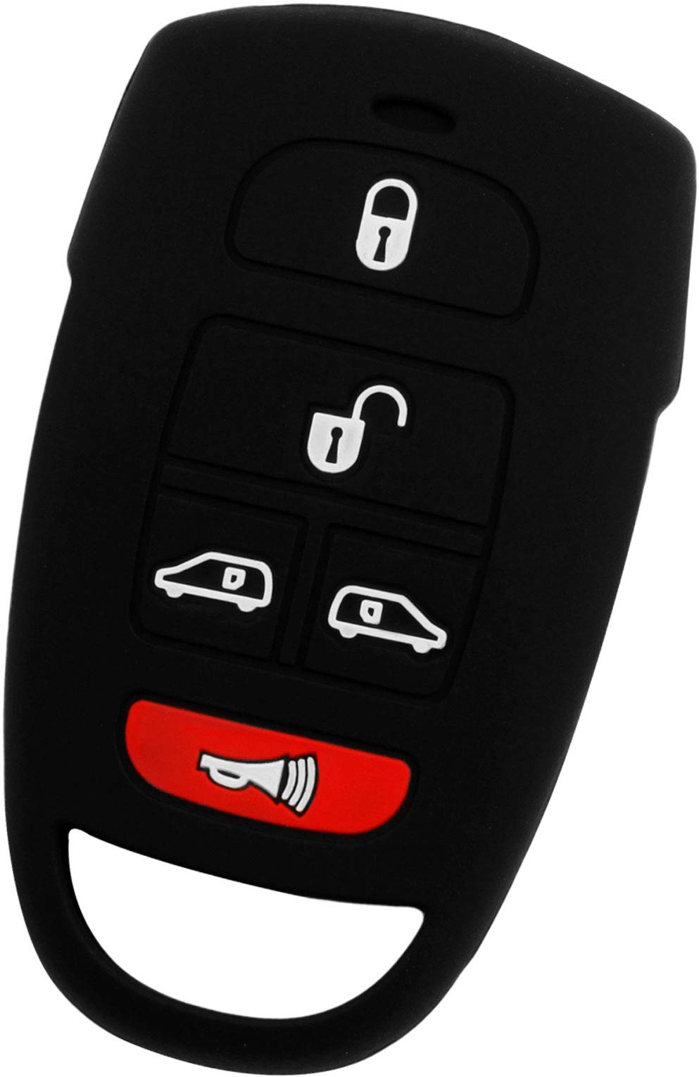 KeyGuardz Keyless Entry Remote Car Key Fob Outer Shell Cover Soft Rubber Case for Kia Sedona Mini Van Hyundai Entourage