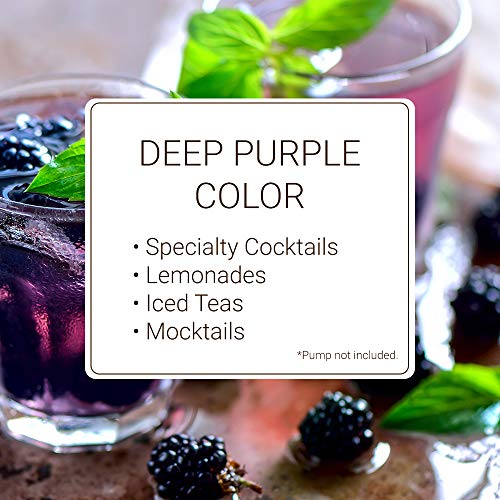Monin - Blackberry Syrup, Delicious Berry Flavored Syrup, Cocktail Syrup, Authentic Flavor Drink Mix, Simple Syrup for Iced Tea, Lemonade, Cocktails, & More, Clean Label, Gluten-Free (1 Liter)