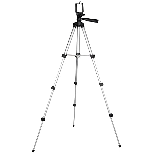 Lightweight Tripod Stand for Camera and Projector, Foldable Camera Tripod Adjustable Height 25 to 60 Inches, Portable Projector Stand for Outdoor Movies