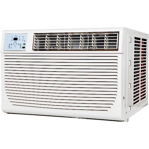 Keystone 12,000 BTU 230V Window-Wall Air Conditioner & 11,000 BTU Heater with Smart Remote Control, Window AC and Heater with Dehumidifier Function for Medium Sized Rooms up to 550 Sq.Ft.