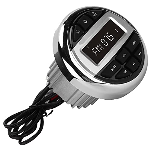 Marine Bluetooth Speakers, 80W Portable Media Function Waterproof Amplified Speaker System Marine Stereo Bluetooth Boat Am/Fm Radio with Remote Control, RCA Aux Audio Input for Car Yacht ATV Utv