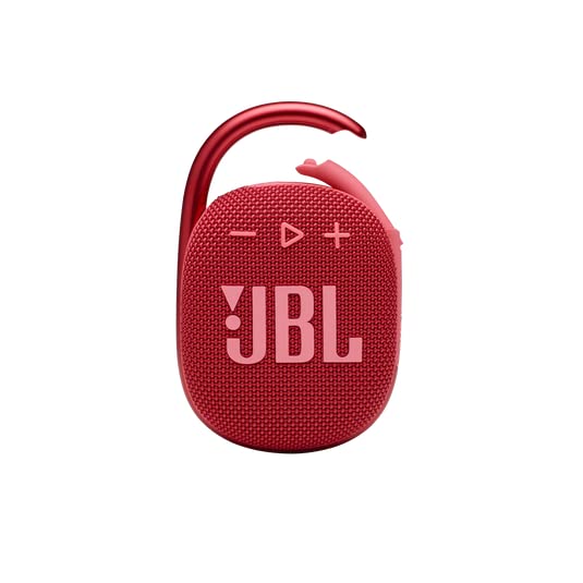 JBL Clip 4 Waterproof Portable Bluetooth Speaker Bundle with gSport Carbon Fiber Case (Red)