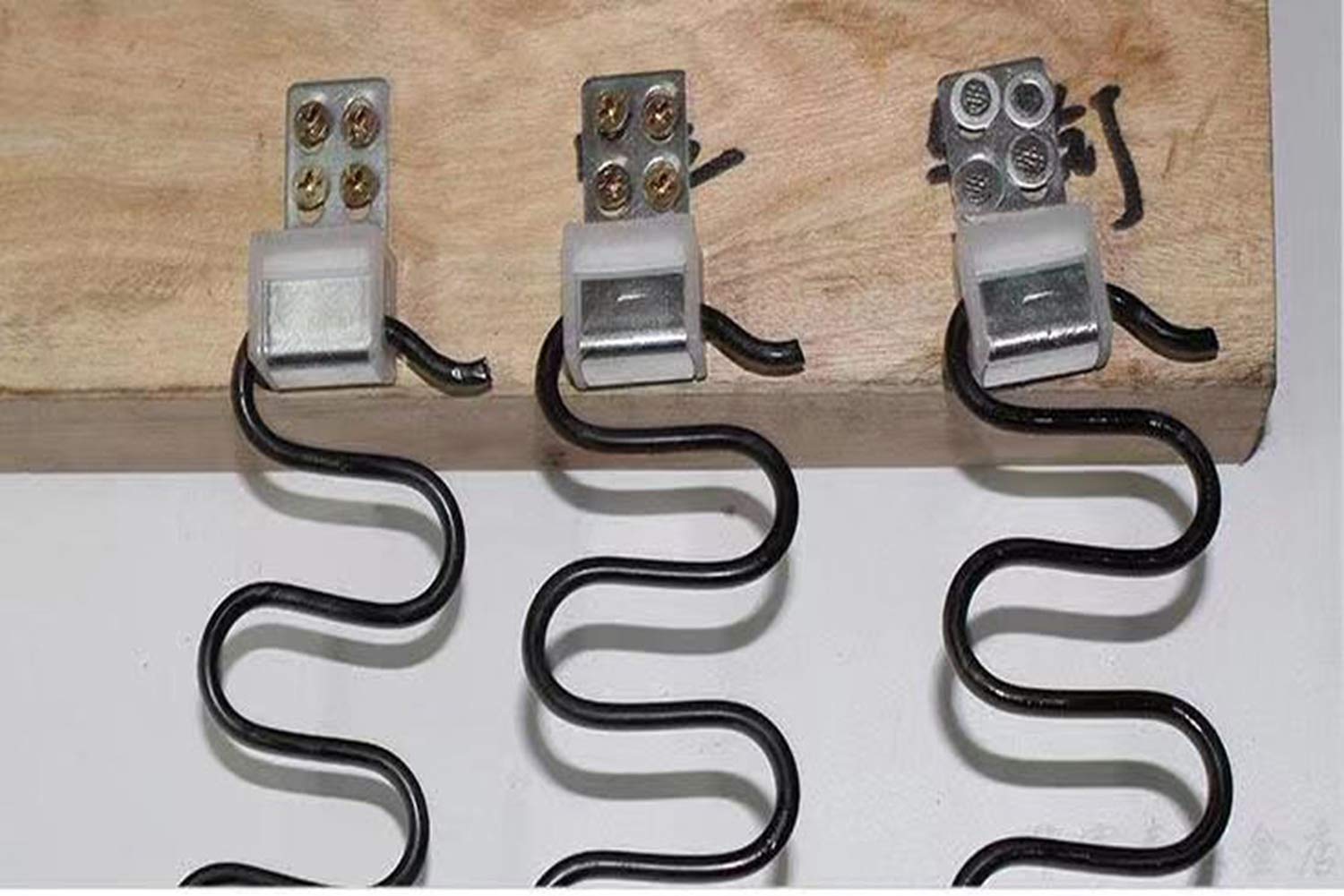 MEICOCO Upholstery Spring Clips, Couch Spring Repair Kit, ek Clips Sofa Chair Zig zag Furniture Spring Repair (12)