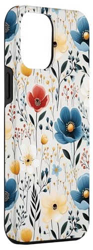 iPhone 14 Pro Max Case Cover Flower Printed Flower Protective Cover Phone Case