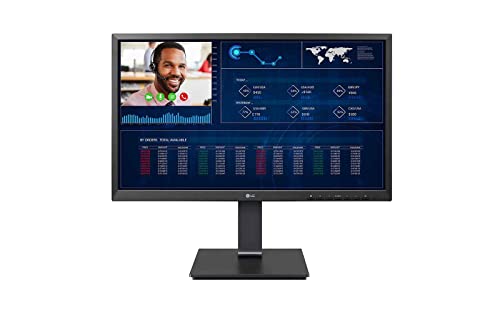 LG 23.8'' 24CN650W-AP inch Full HD All-in-One Thin Client, Built-in Full HD Webcam & Speakers, Quad-core Processor, Black