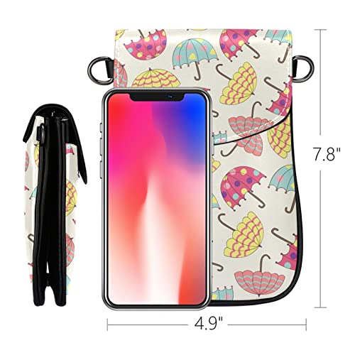 Small Crossbody Bag Cute Umbrella Cell Phone Purse Wallet