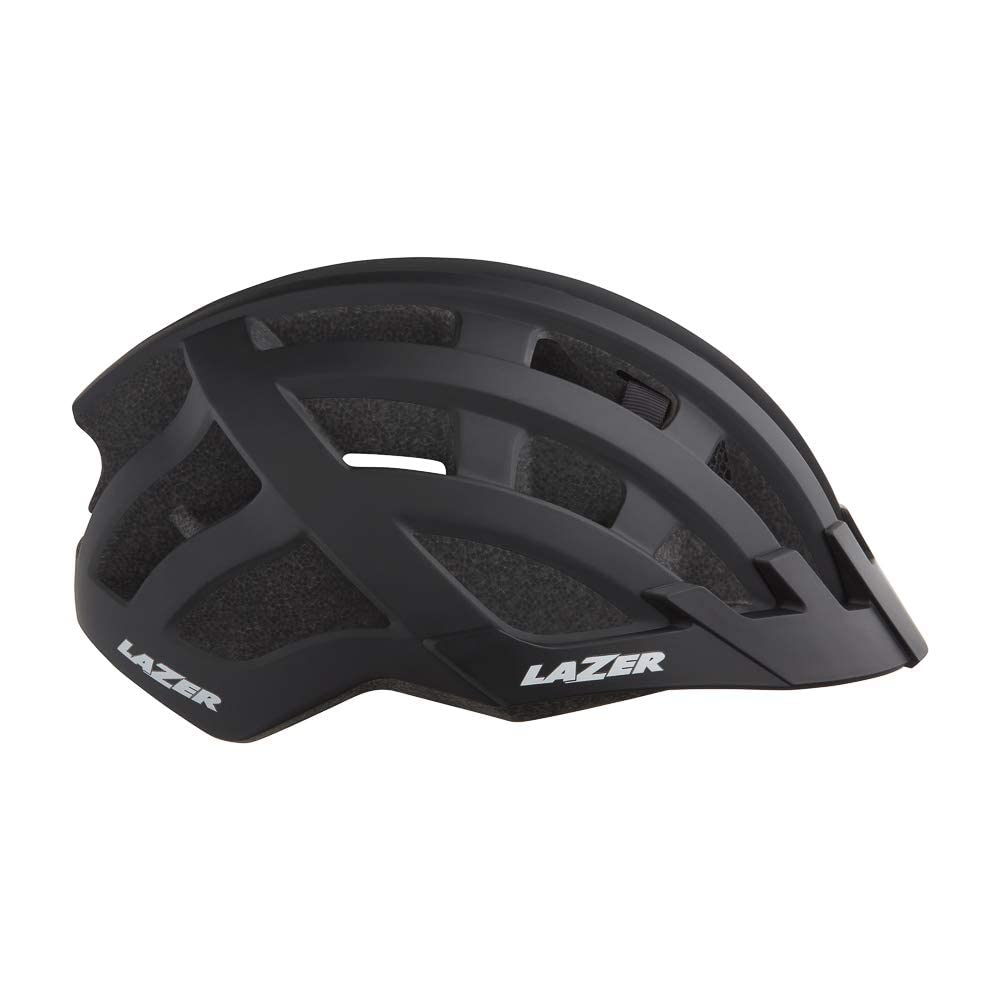 LAZER Compact DLX MIPS Bike Helmet, All-Purpose Bicycle Helmet for Adults with Visor, Matte Black, One Size