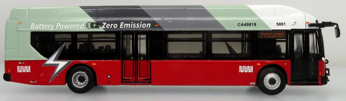 New Flyer Xcelsior Charge Muni 1:87-HO Scale Iconic Replicas New in The Box