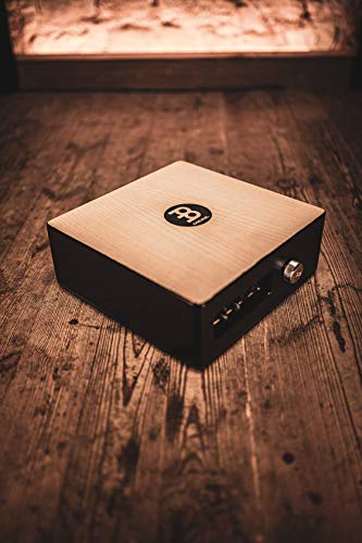 Meinl Percussion Pickup Cajon Snare with Electronics for Amp or PA System, Includes Standard Brushes β NOT Made in China β American White Ash/MDF, 2-Year Warranty (TMPPCS)