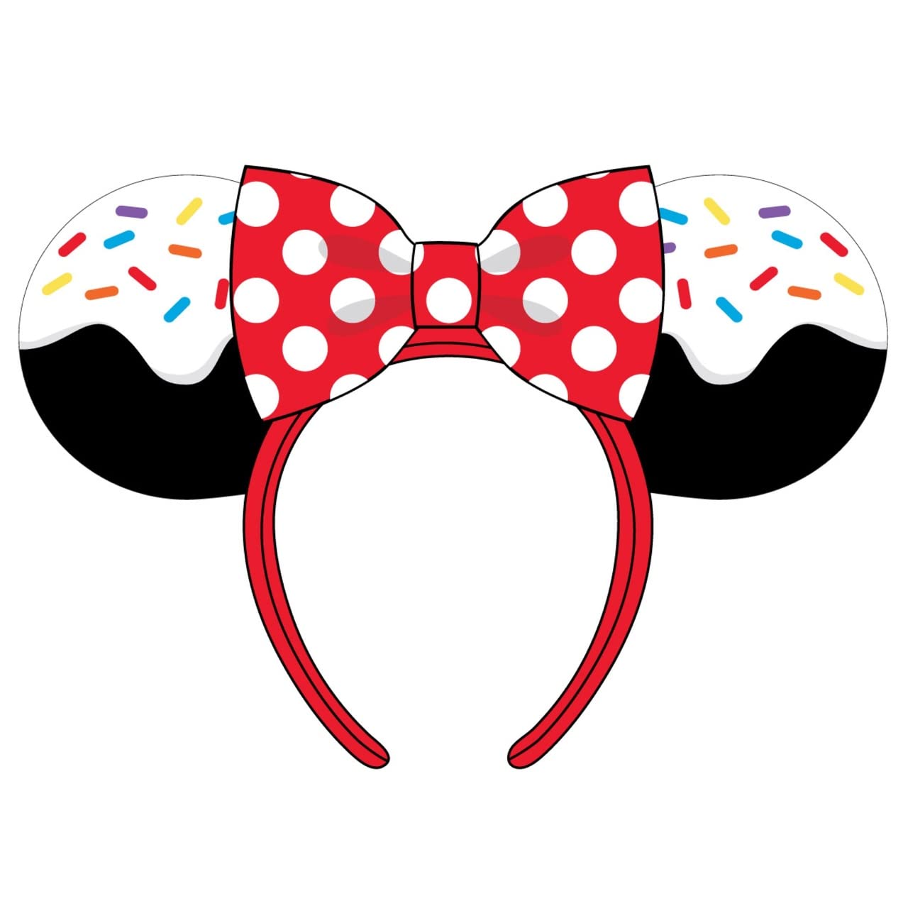 Loungefly Disney Minnie Sweets Sprinkle Ear Headband Minnie Mouse One Size