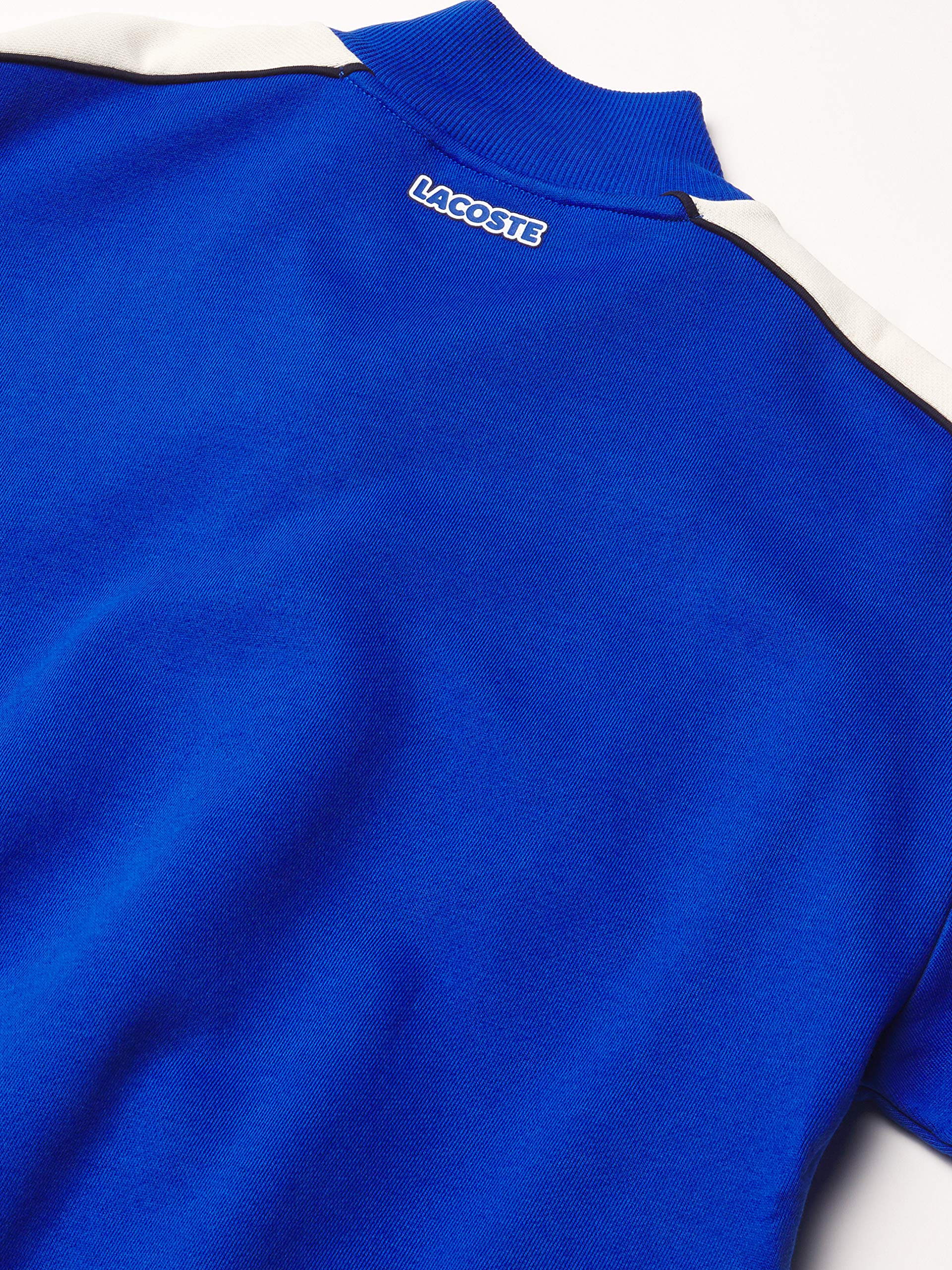 Lacoste Kids' Tracksuit Jacket with Sleeve Piping, Lazuli/Flour-Navy Blue, 10YR