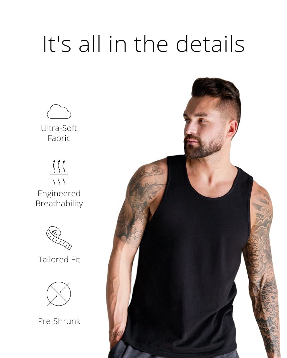 INTO THE AM Men's Essential Tank Tops - Soft Fitted Everyday Premium Sleeveless Muscle Shirt Bro Tanks for Guys (Olive Green, Large)