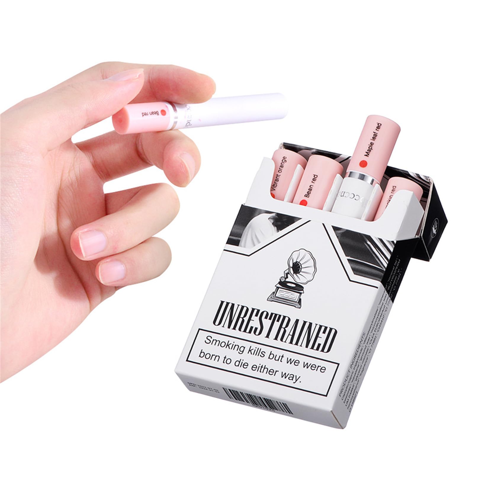 Lana Del Rey Glossy Lip Tint Set With 4 Cigarette-Shaped Lipsticks - Long Lasting, Waterproof, Matte Lip Color