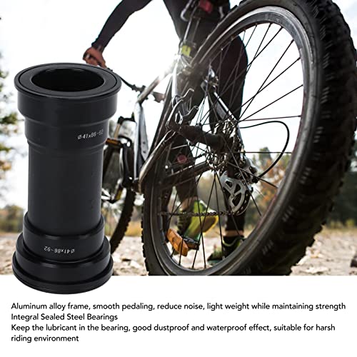 Road Bike Bottom Bracket, BB92 Dub Crankset High Strength Aluminum Alloy Frame Precise Machining Bicycle Bottom Bracket for Cycling