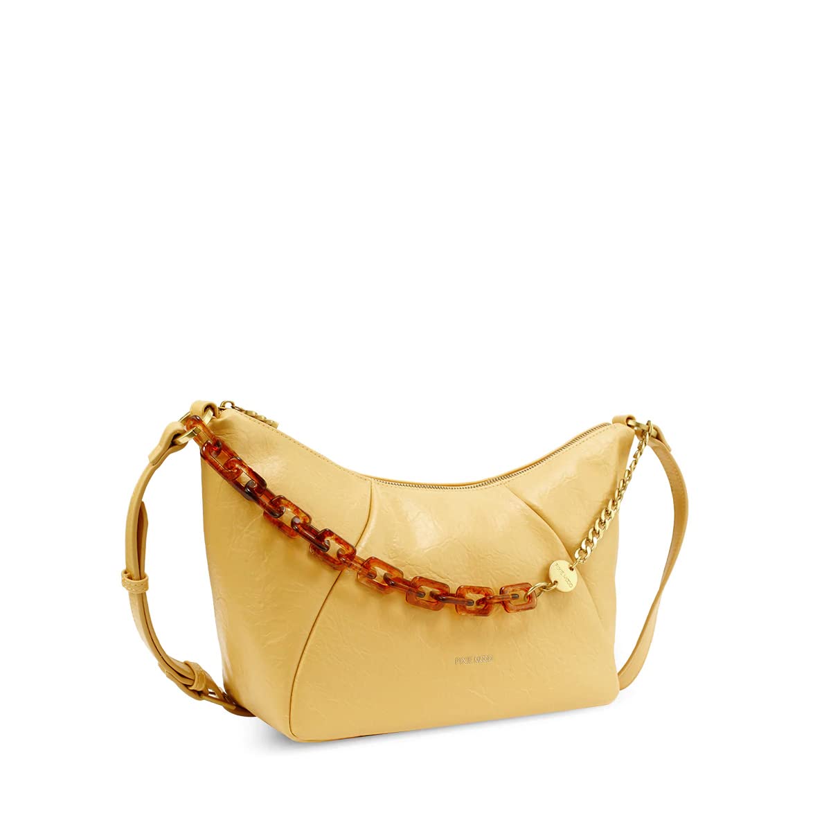 Pixie Mood Zuri 14.6 x 7.9 Vegan Leather Shoulder Bag, Melon
