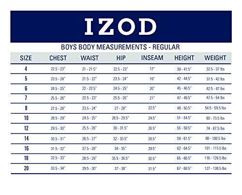 IZOD boys Long Sleeve Solid Button-down Oxford button down shirts, Ox Blue, 16 US