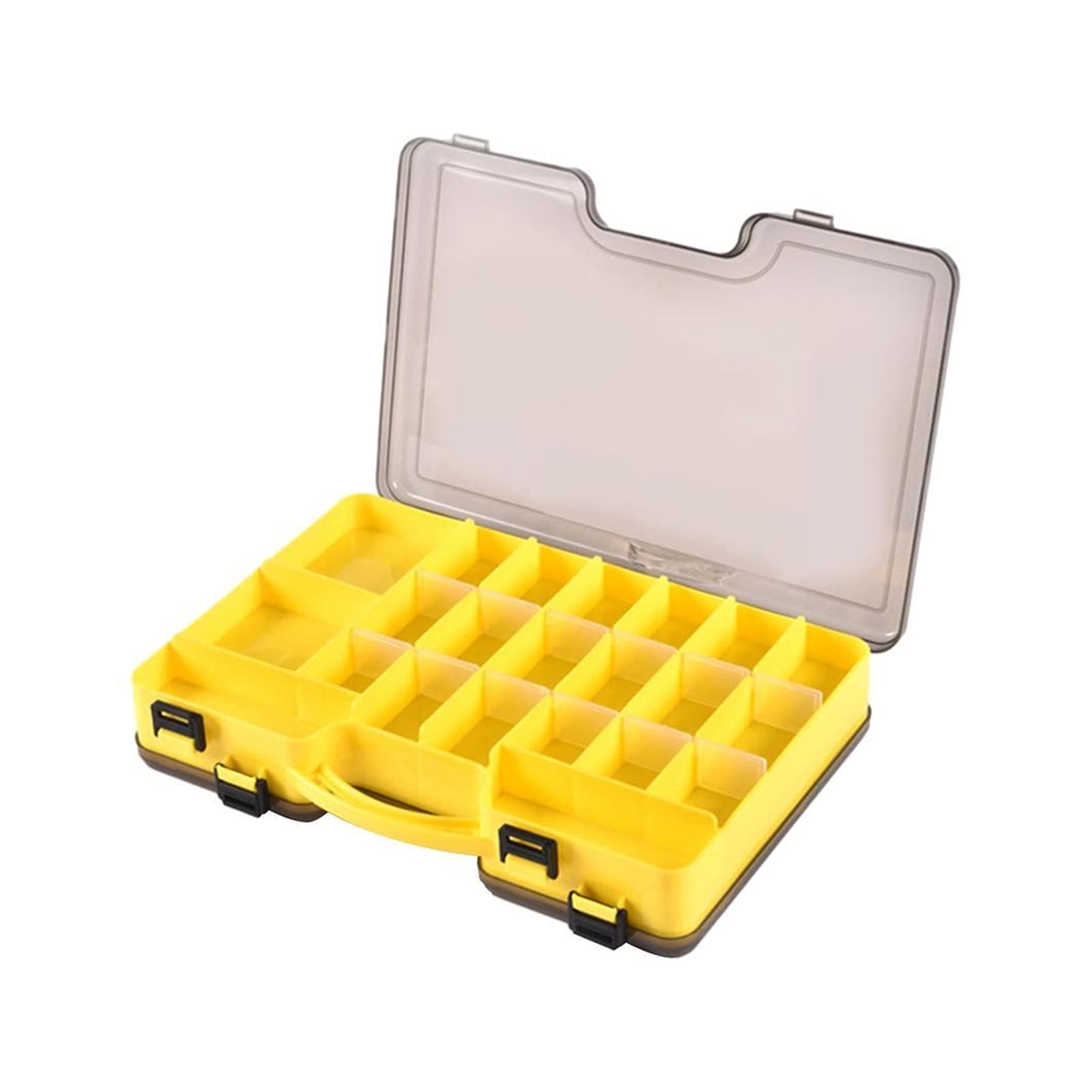 Multifunction Tackle Storage Box Fishing Gear Portable Storage Box Fishing Tackle Box Grid Bait Lure Hooks Storage Carp Fly Fishing Accessories Adjustable Compartment Excellent waterproof performance