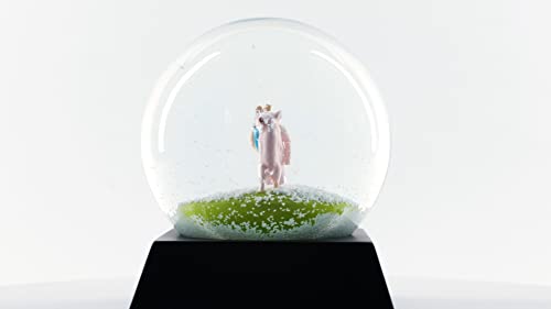 Pig Roast Snow Globe - Weird Gift Pig Snow Globe Gifts for Vegans - Handmade, Unusual Gift Snowglobe