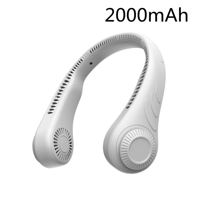 TECKEEN Personal Air Cooler Neck Fan Bladeless USB Rechargeable Hands-Free Fan for Women Men Office