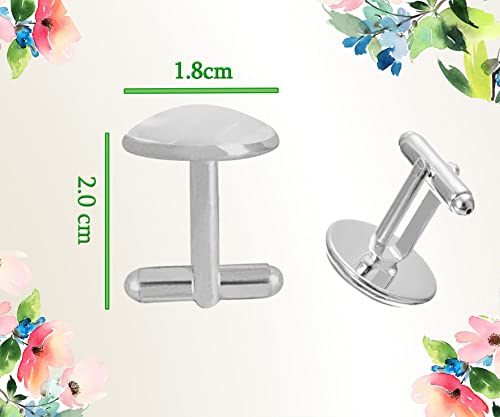 LCTCKP Custom Personality Men's 2PCS Fashion Dazzling Shirt Cuff links Initial Silver Round Wedding Cufflinks (Peacock Feather)