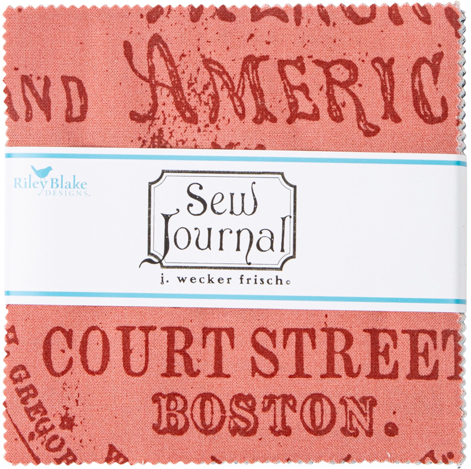 J Wecker Frisch Sew Journal 5" Stacker 42 5-inch Squares Charm Pack Riley Blake Designs 5-13880-42
