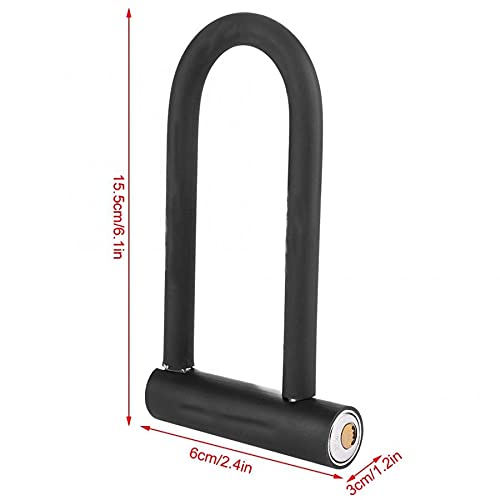 LMNUY u Lock for Bicycle Bicycle Lock Anti-Theft U-Shaped Steel Lock Portable Strong Security Lock with 2 Keys Unbreakable Bicycle Scooter Accessories Bike Lock