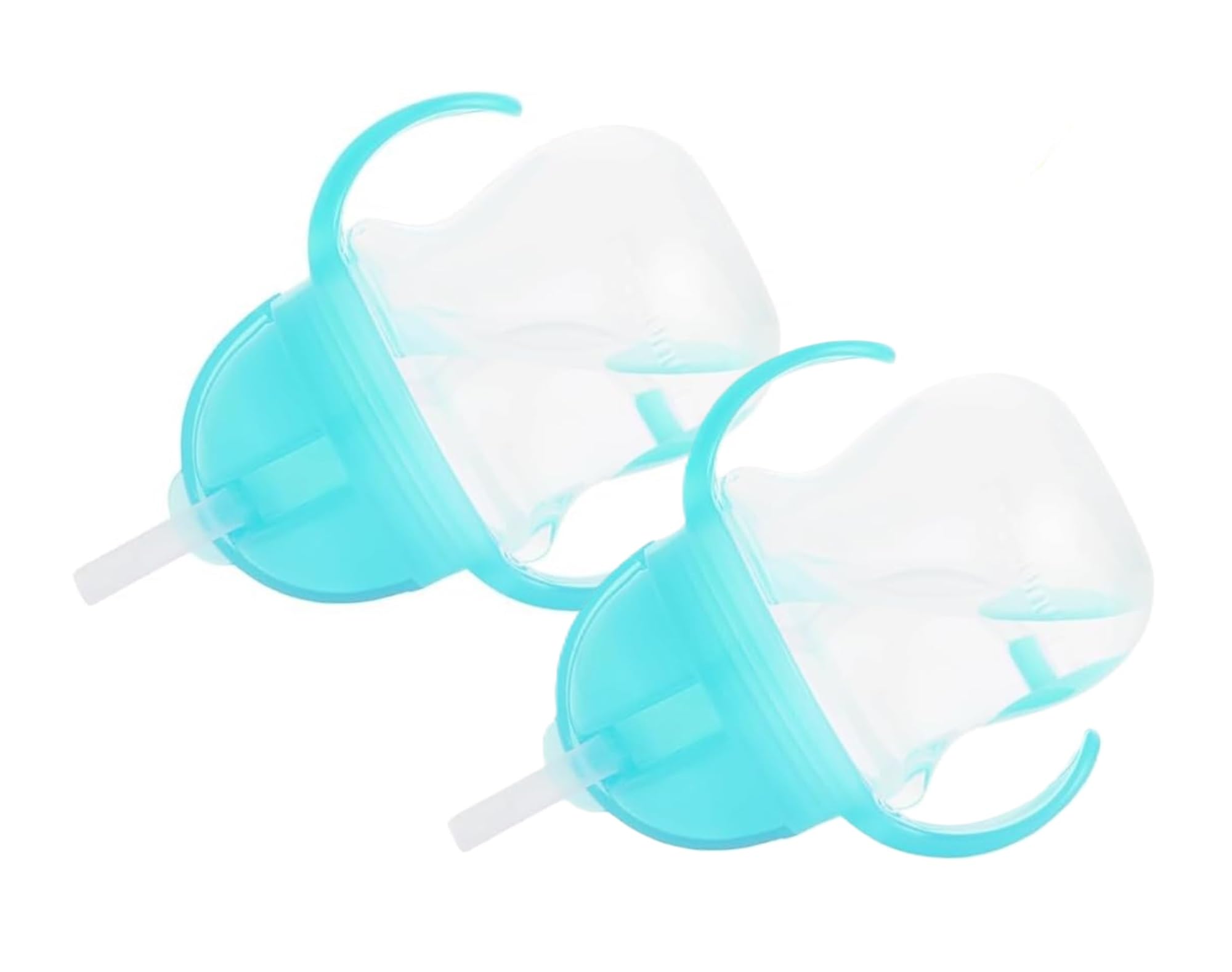 Munchkin Click Lock 7 Ounce Weighted Flexi-Straw Cup (2 Count, Blue/Blue)