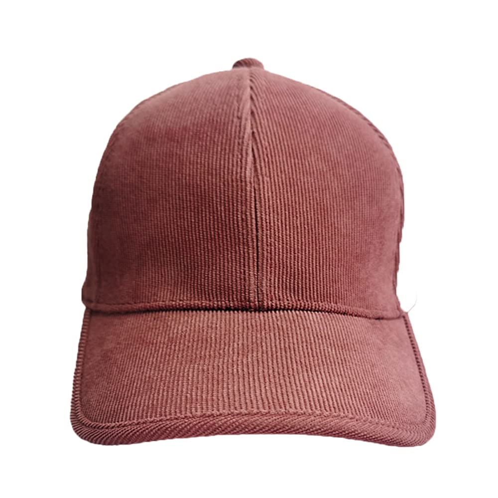 MILLUM Casual Corduroy Baseball Cap for Men Women Dad Hat 6 Panel Classic Adjustable Low Profile Cotton Caps (Pink)
