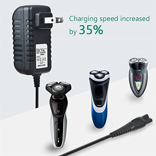 J-ZMQER New AC DC Adapter Compatible with Electronics Type 6000X 12V DC 4.5W - 15V DC 5.4W Shaver Class 2 Battery Charger 12VDC to 15VDC World Wide Use Power