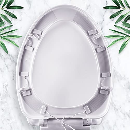OLYDON Heated Toilet Seat Warmer,Waterproof Elongated Heated Sticker, Easy Disassembly and Installation, Universal Fit Toilet Seat Heater