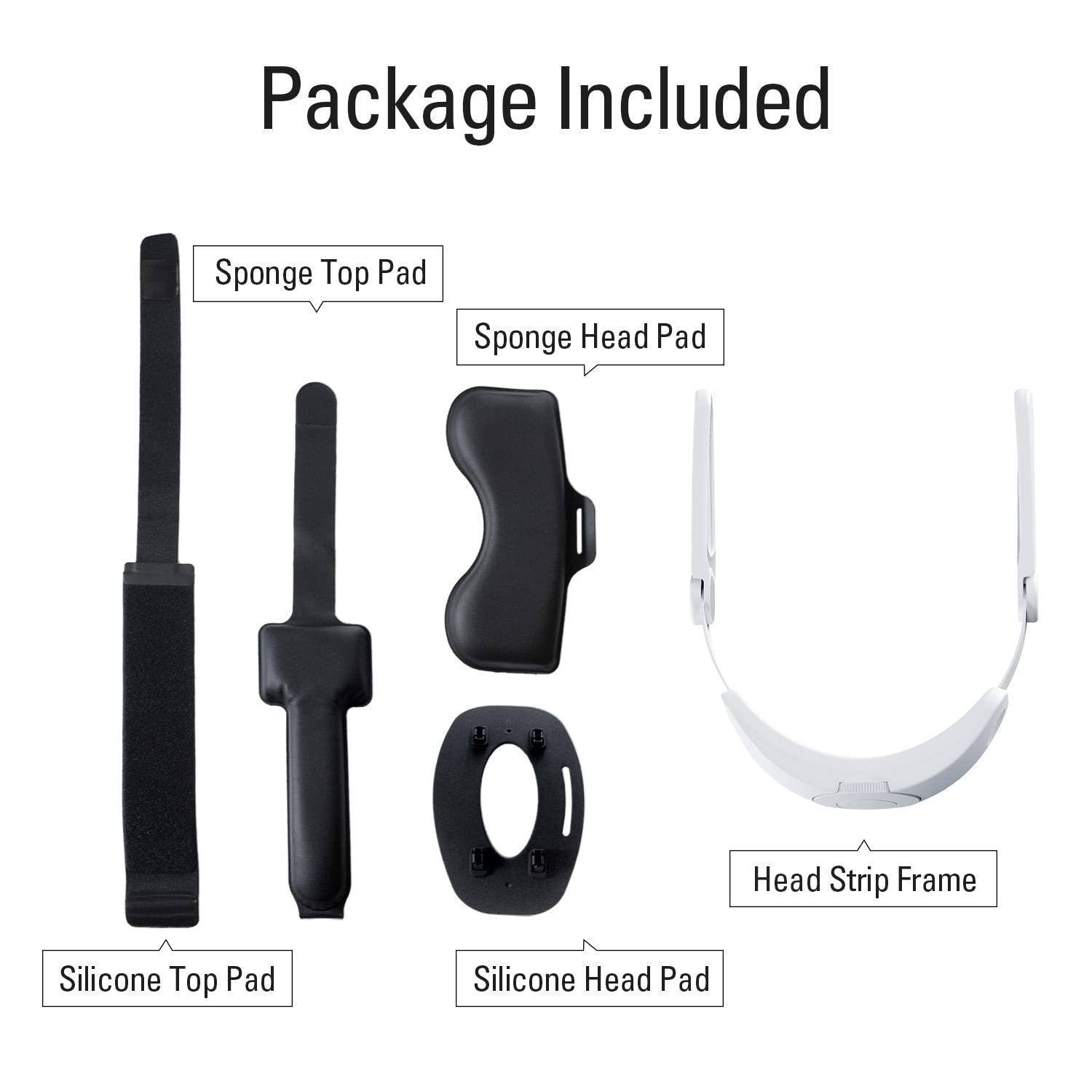 Meta Oculus Quest 2 Head Strap, 2 in 1 Silicone & Sponge Pad Replaceable Vr Headstrap, Button and Knob Dual Adjustment Elite Strap Fit for Adult and Kids.