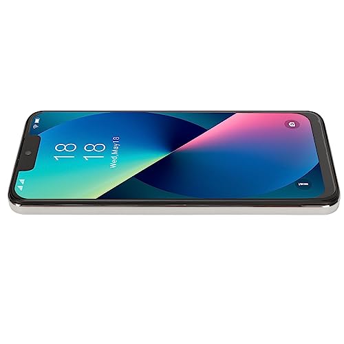 LANTRO JS White 6.2in Smart Phone with 6GB RAM, 128GB Storage, 7000mAh Battery, 8MP/16MP Cameras, MT6889 Ten Core Processor, Android 11.0, EU 100-240V Compatible