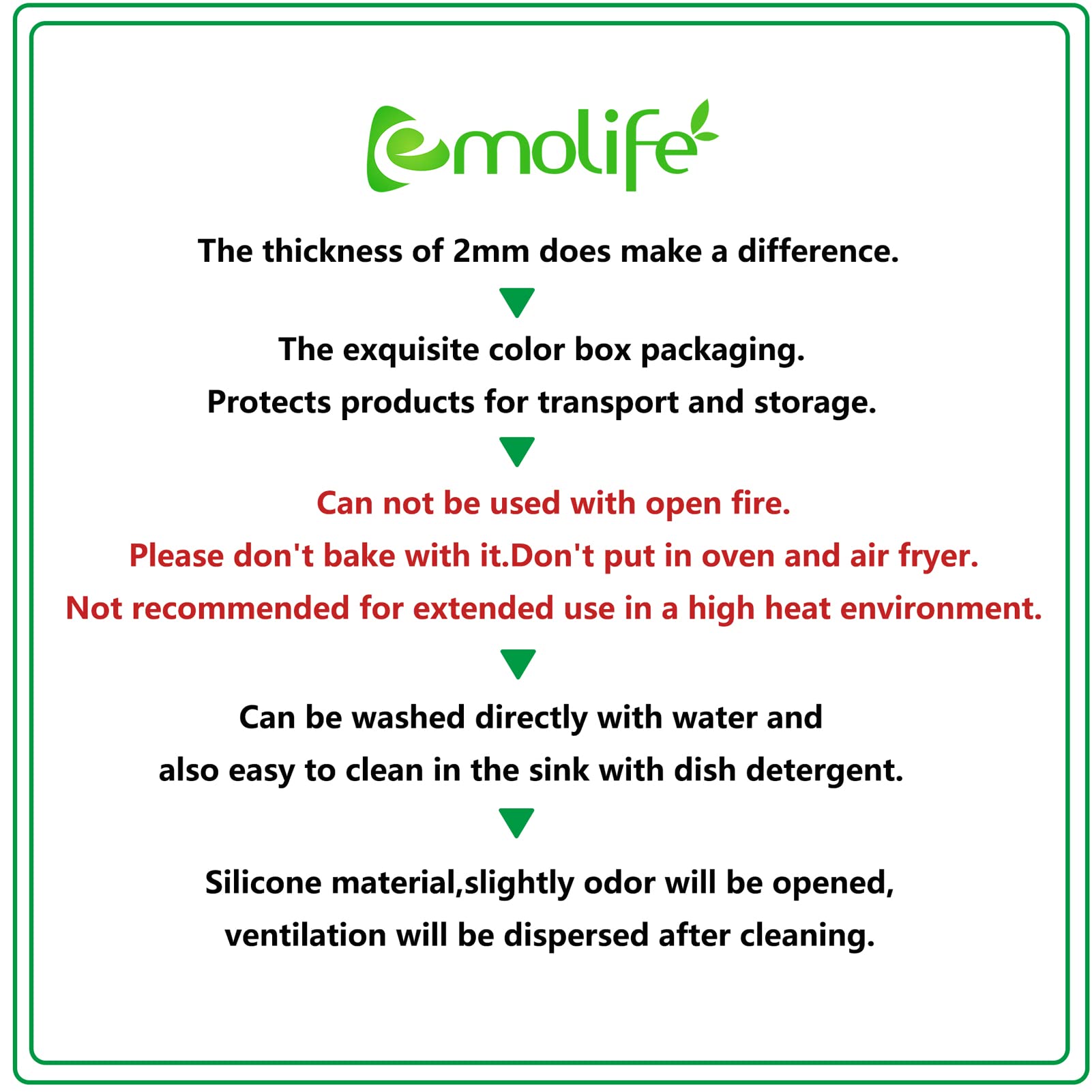 Silicone Mat for Kitchen Counter, Heat Resistant Nonskid Table Mat for Air Fryer to Site on, Countertop Protector, Thick 2MM, XL Large