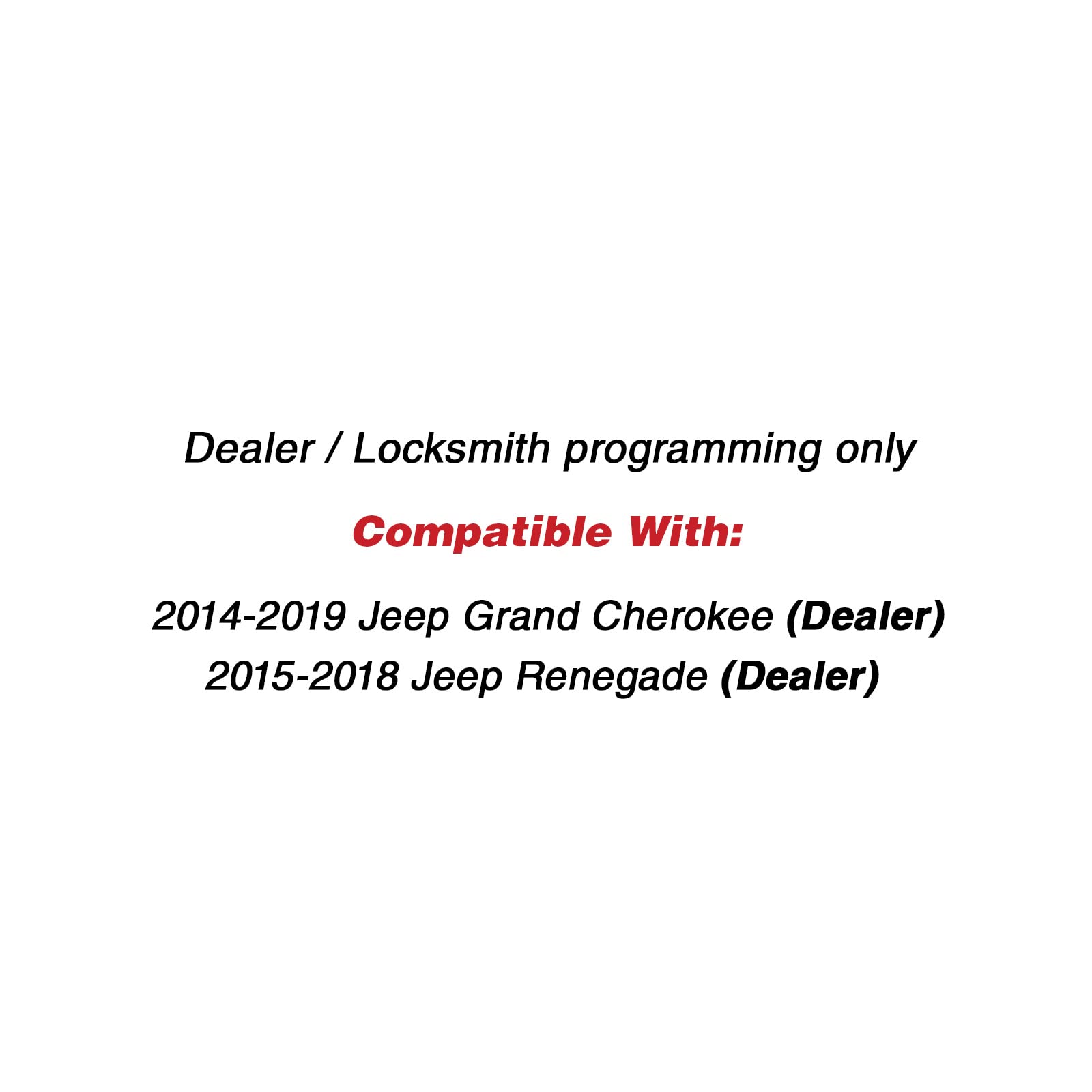 KeylessOption Keyless Entry Remote Car Smart Key Fob for Jeep Compass Grand Cherokee M3N-40821302