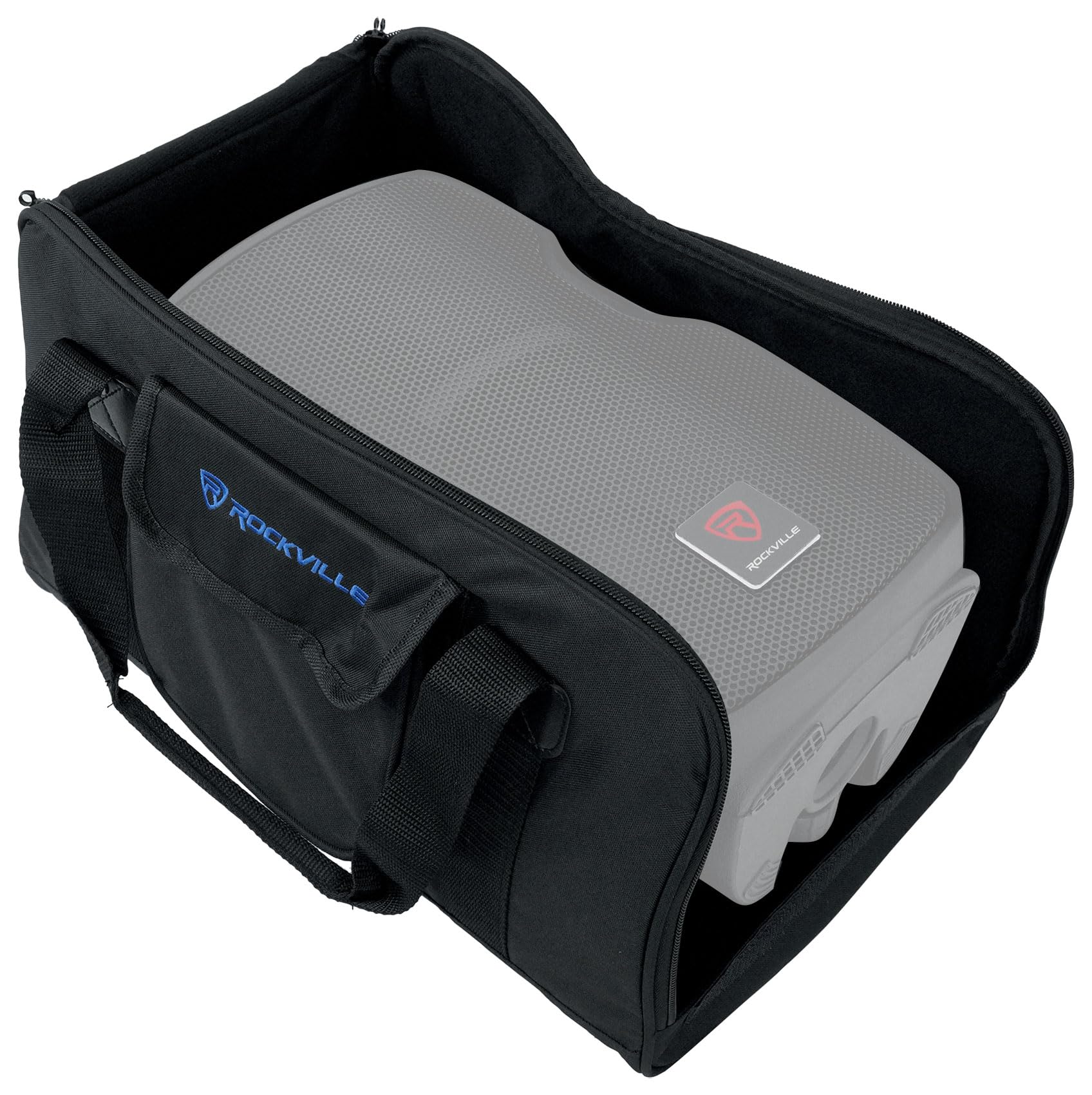 Rockville TB80 Lightweight Rugged Bag Carry Case for 8" DJ PA Speakers
