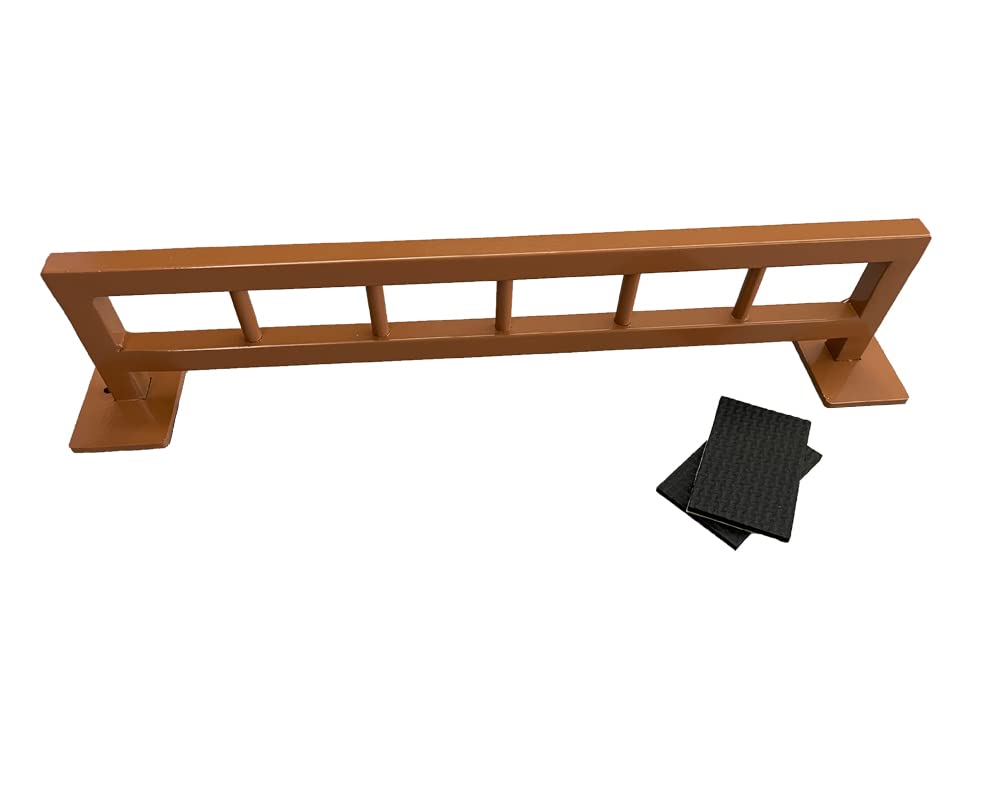 Puerkasito Fingerboard Rail Metal Fingerboard Rails Professional Fingerboard Flat Rail (Orange)