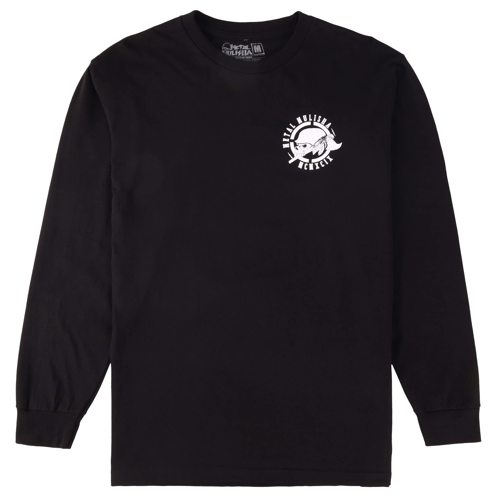 Metal Mulisha Mens Warrior Long Sleeve T-Shirt, Black, 2X-Large