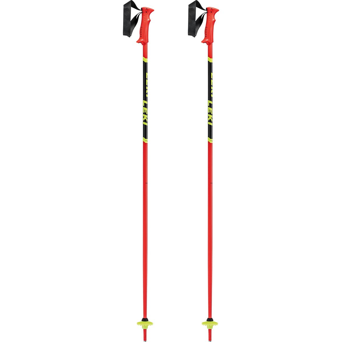 Leki - Bastone Unisex da Adulto, Rosso Fluo, 1