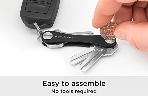 KeySmart Classic - Compact Key Holder and Keychain Organizer (up to 14 Keys, Blue)