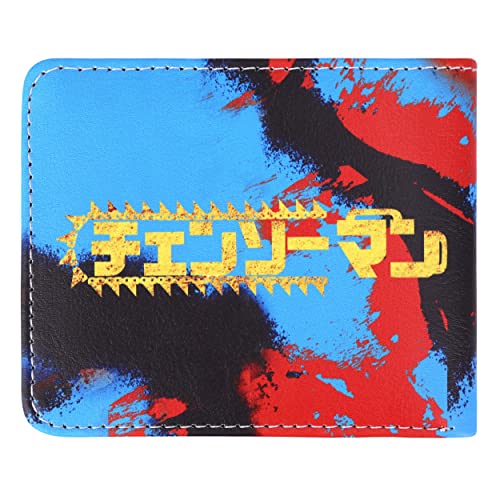 Roffatide Anime Chainsaw Man Wallets Denji Pochita Artificial Leather Slim Multi Purpose Wallet Men Women Bi-Fold Wallet