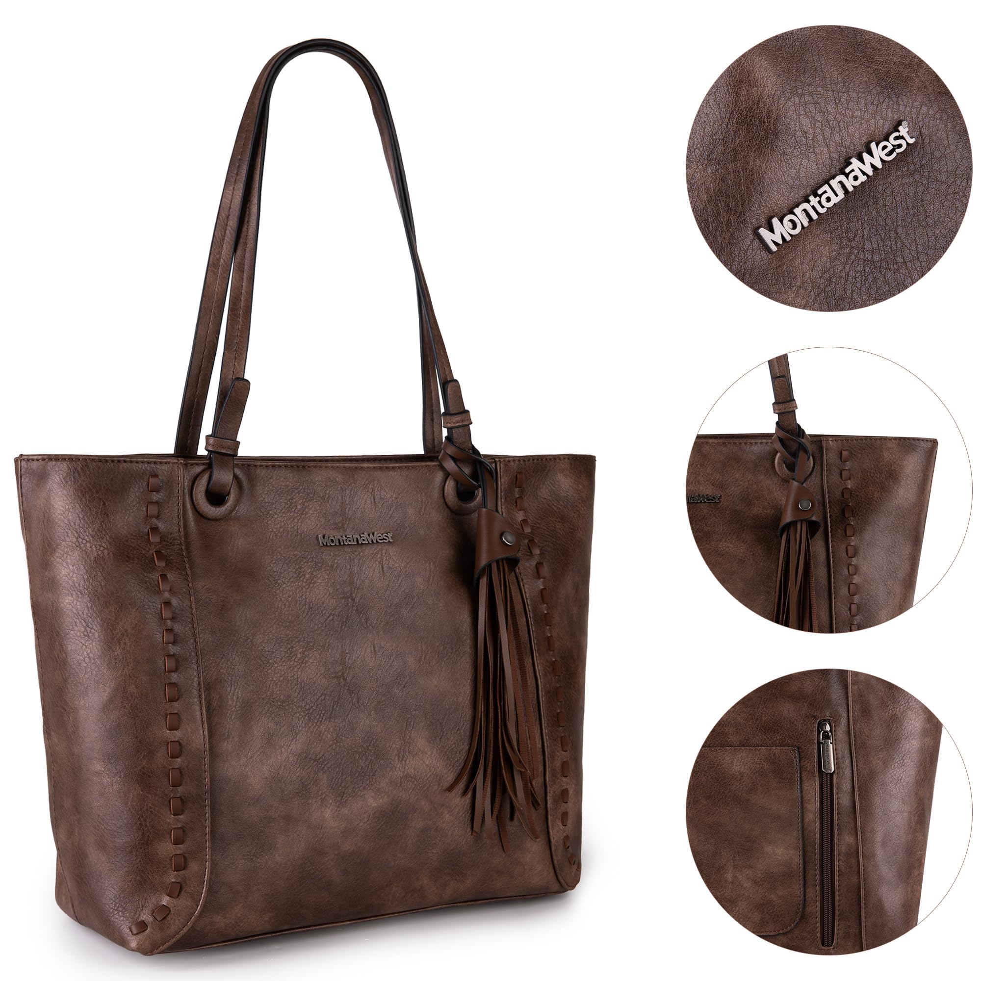 Montana West Hobo Purses and Handbags for Women Large Tote Shoulder Top Handle Bags with Zipper, MWW37-H8317CF
