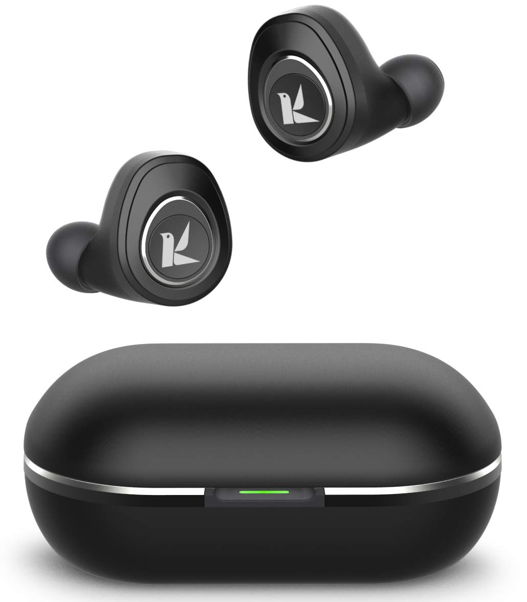 KOSETON E8 True Wireless Earbuds, Bluetooth 5.0 Earbuds Deep Bass Sound, 50 Hrs Playtime with Charging Case, Touch Control / IPX5 Waterproof/USB-C Quick Charging/Twin&Mono Mode/Mics