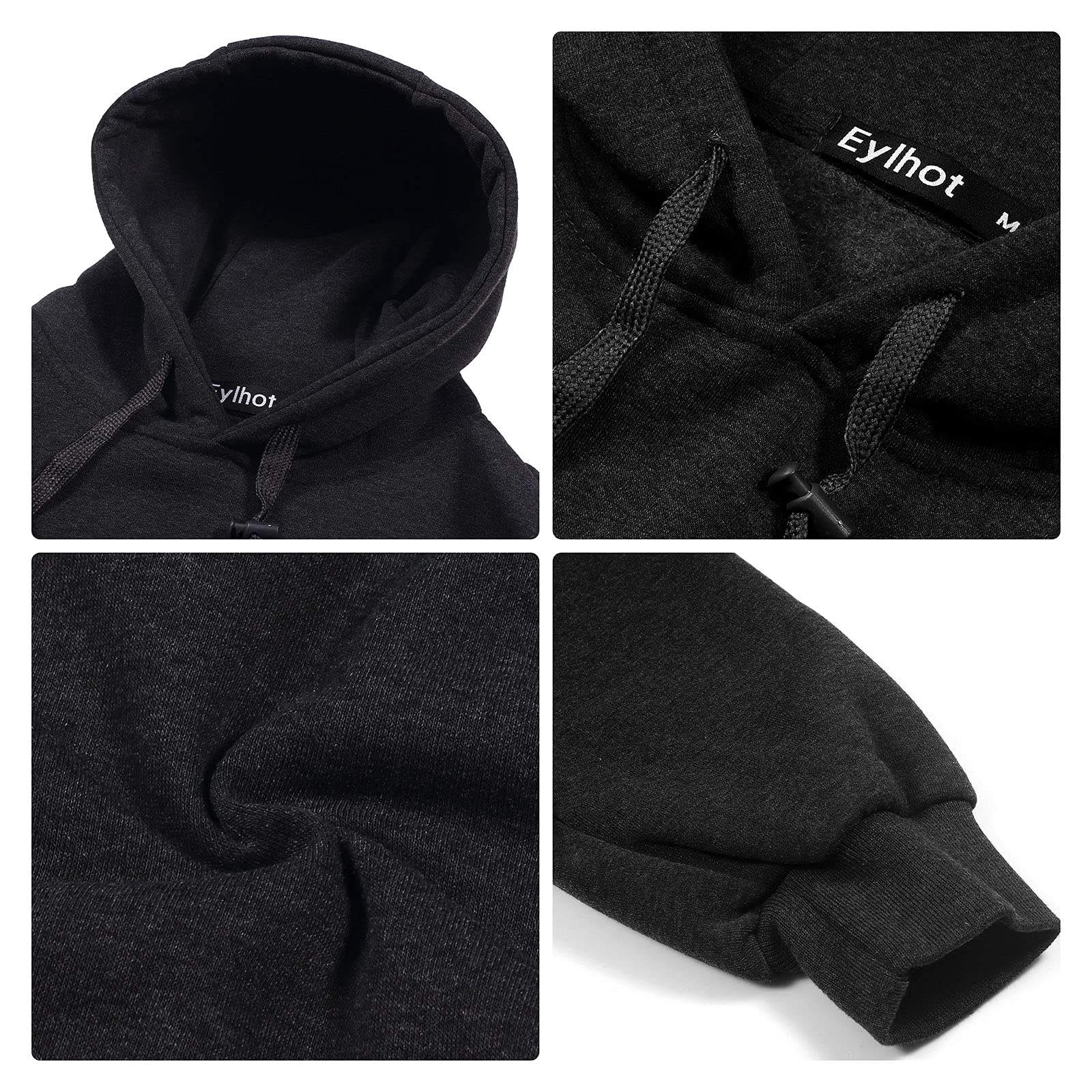 Mens Tracksuits Set Athletic Long Sleeve Full Zip Jogging Suit 2 Piece Fleece Hooded Casual Sports Drawstring Sweatsuits for Men(Light Grey,XL)