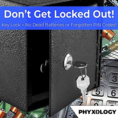 Mountable Cash Drop Box with Tamper-Proof Slot. Great as a Key Depository Or Deposit Safe for Hotels, Apartments Or Retail. Highly Secure Thick Steel and Key Lock! Pre-Drilled for Easy Wall Mounting!