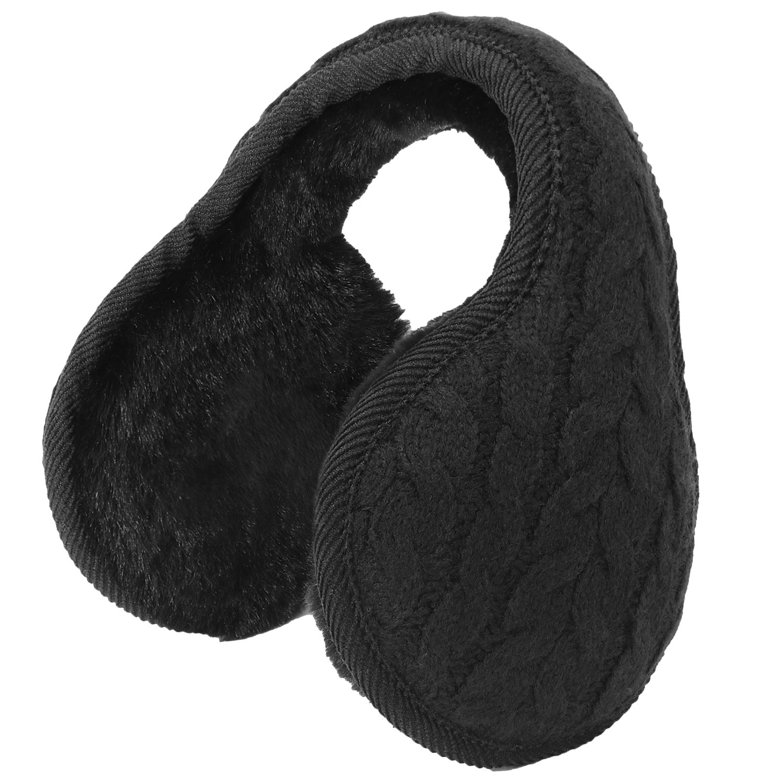 Metog Unisex Foldable Earmuffs Polar Knits Winter Earwarmer