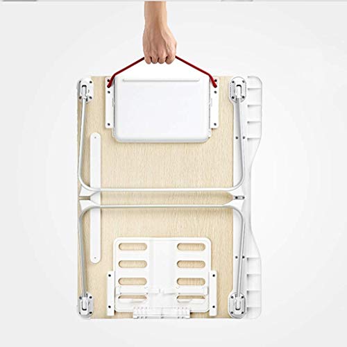 WYKDD Computer Desk - Laptop Desk Bed Desk Folding Student Dormitory Desk Bedroom Bay Window Lazy Small Table Anti-Slip Hand Guard Computer Table,65x49x30cm (Color : D)