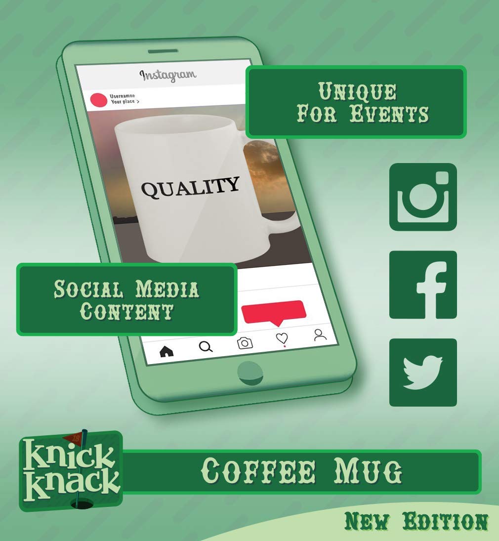 Knick Knack Gifts B04Y20D02W050083M04T25C19S16C-US - 11oz Ceramic White Coffee Mug, White