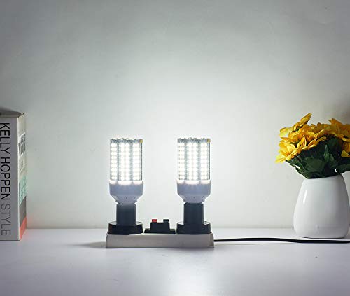 LED Corn Light Bulb, 200 Watt Equivalent LED Bulb, 25W Led Corn Light Bulb, Daylight 6000K, 2000LM E26 / E27 Base, Not-Dimmable,for Photo Light,Warehouse,Garage Lighting, Barn, Patio, etc. 2 Pack